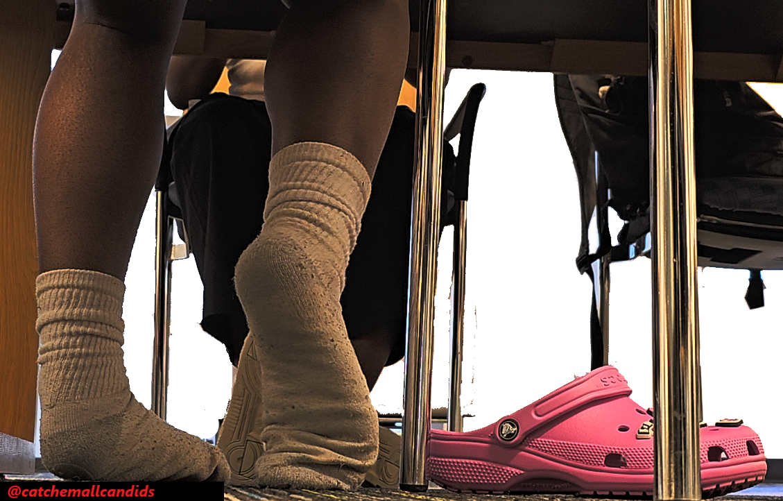 Dirty Socks out of Pink Crocs and Air Force Shoeplay