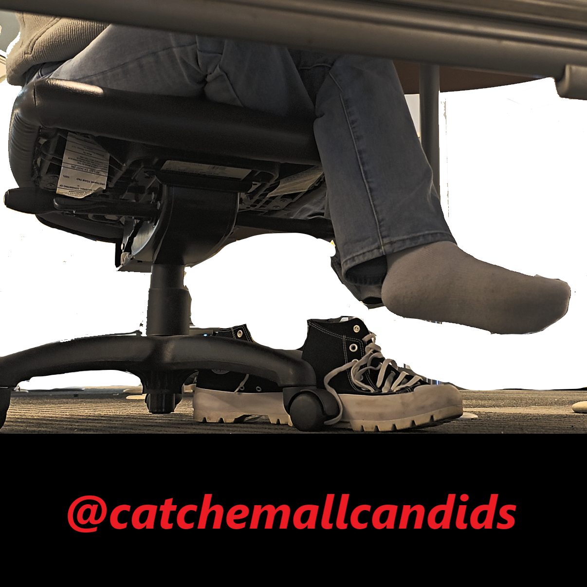 Ebony White Socks out of Converse Platforms